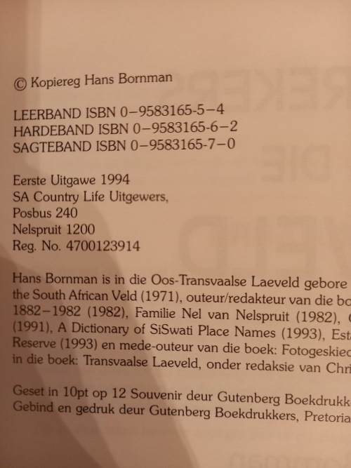Baanbrekers van die LAEVELD - Hans Bornman (1994) - NorthbyNorth