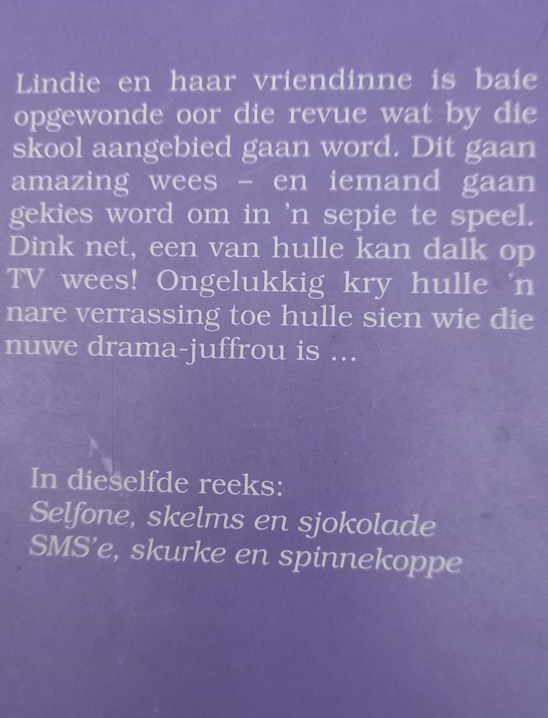 Sepiesterre sokkies en skobbejakke - Nerine Ahlers en Alet Steenkamp ...